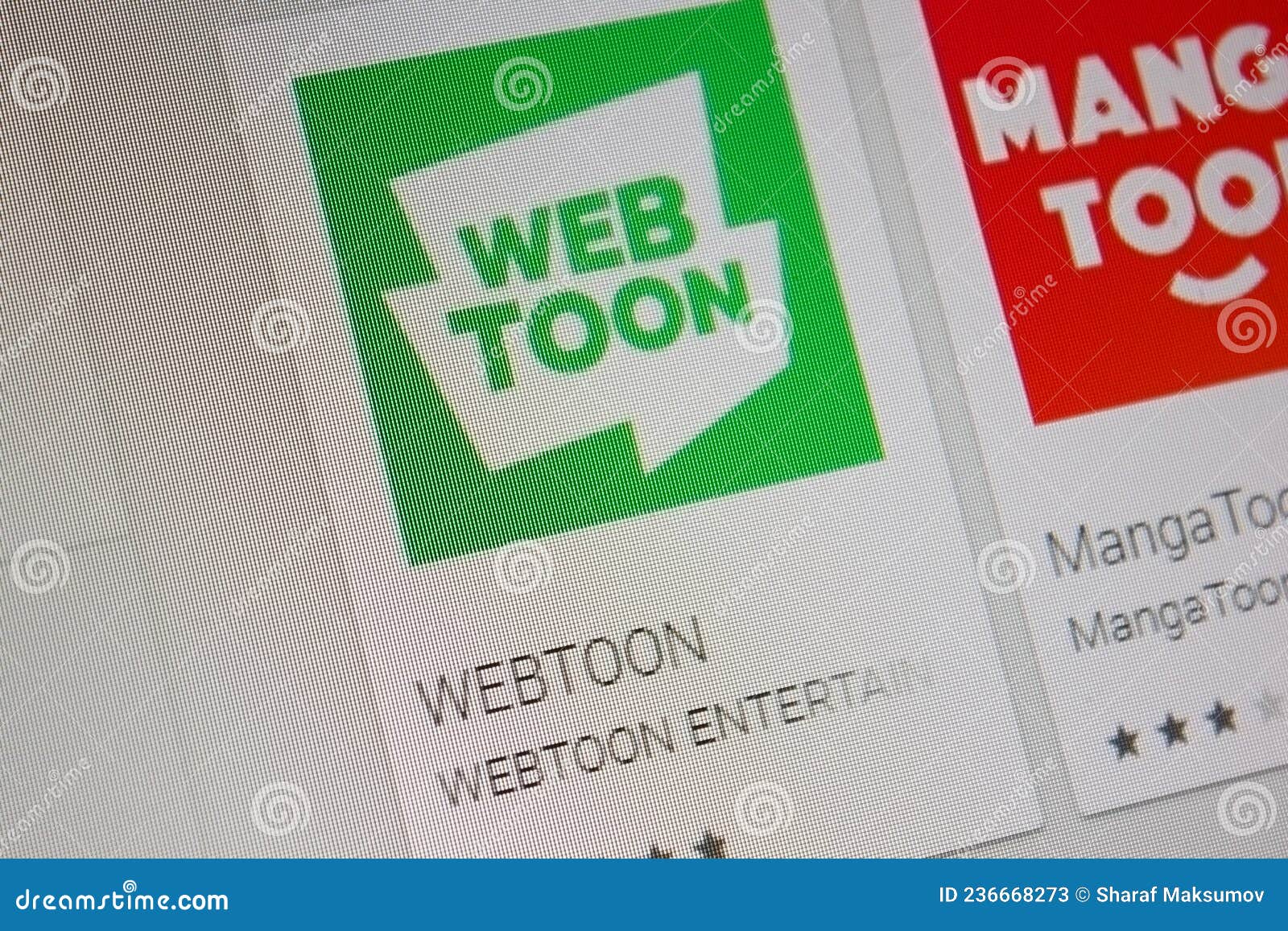 Ivanovsk, Russia - November 28, 2021: Webtoon App on the Display of a ...