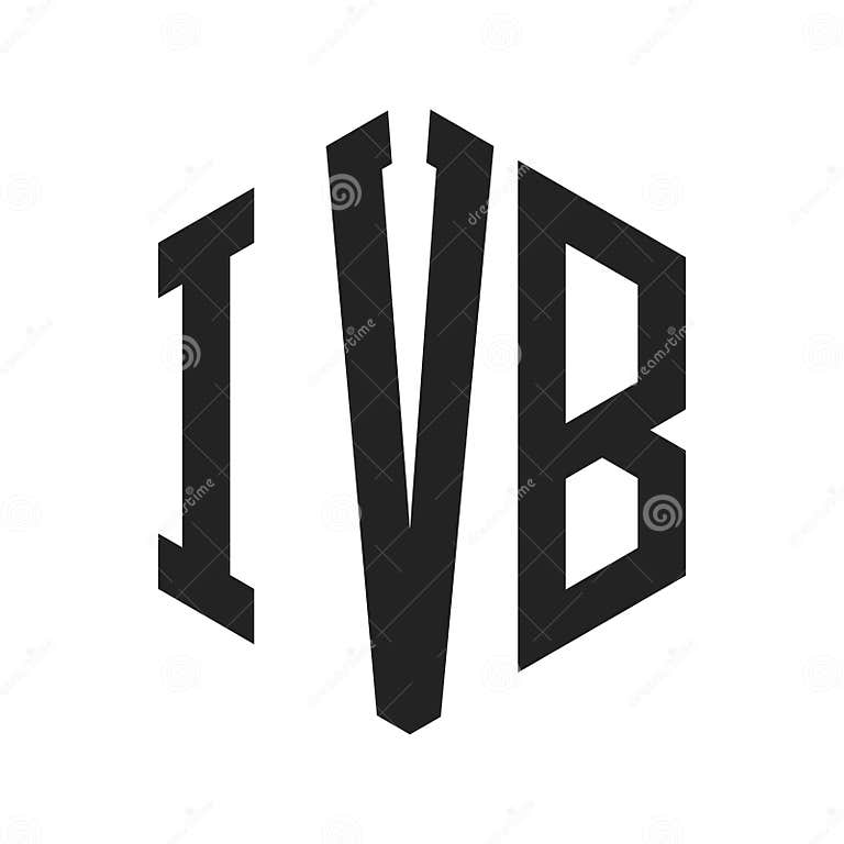 IVB Logo Design. Initial Letter IVB Monogram Logo Using Hexagon Shape ...