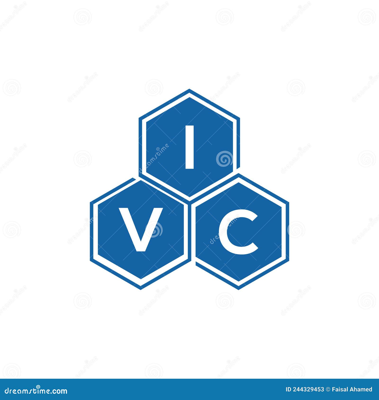 IVC Letter Logo Design on White Background.IVC Creative Initials Letter ...