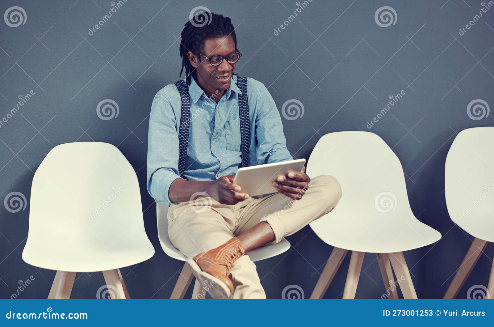 Ive Found an App that Helps with Interviews. a Young Businessman Using ...