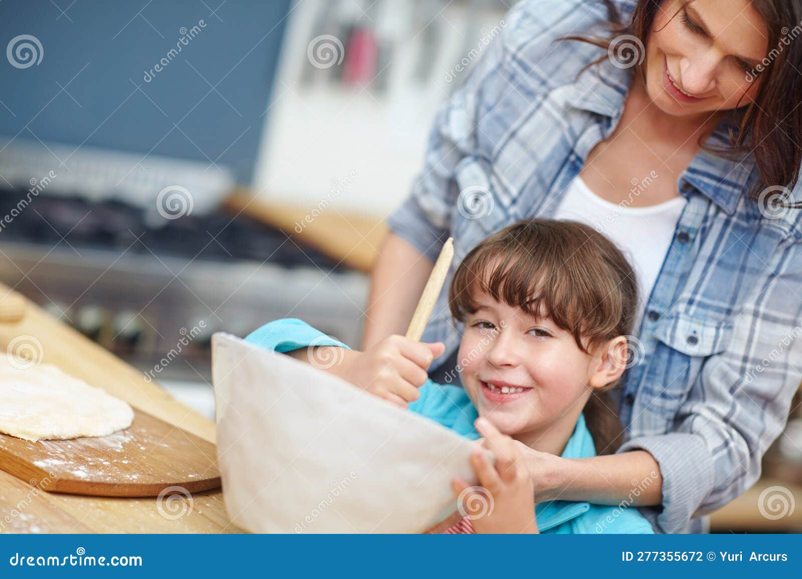 Ive Got this Mom. a Mother and Daughter Baking Together. Stock Photo ...