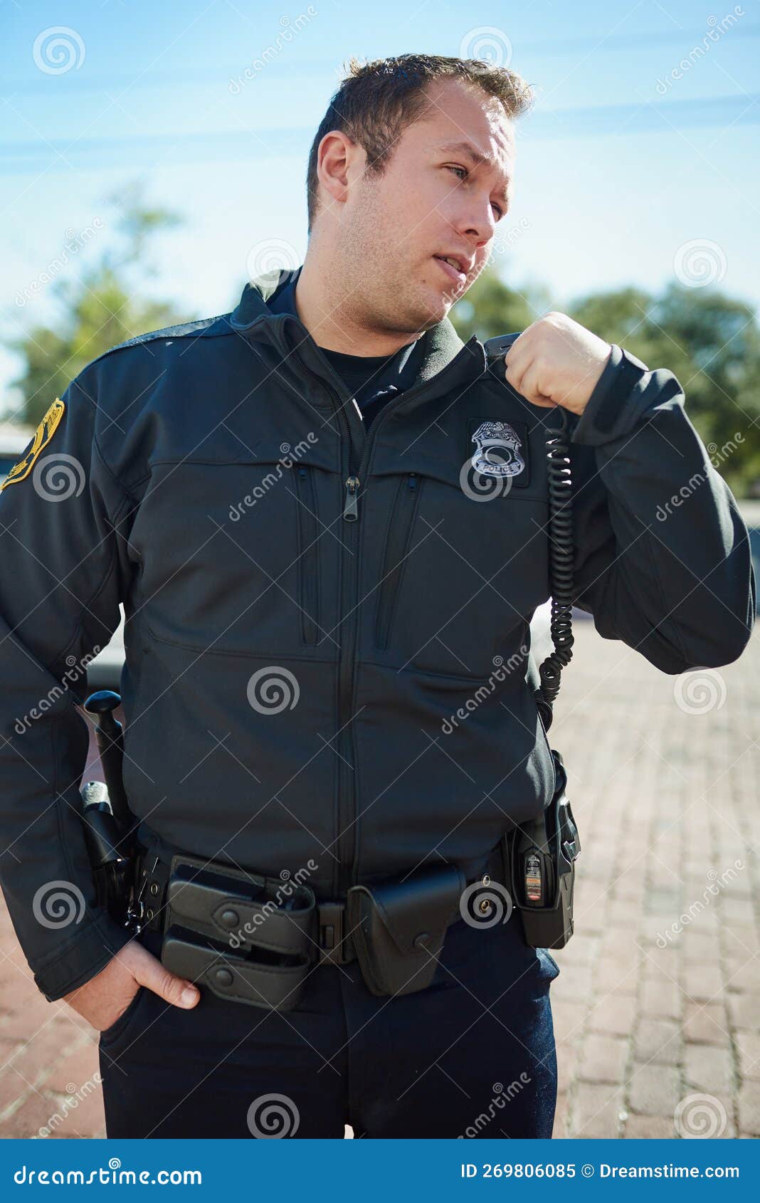 Ive Got the Situation Under Control. a Handsome Young Policeman ...