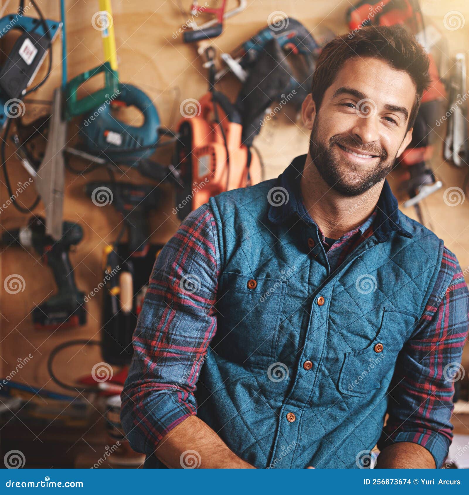 Ive Got the Tools To Get the Job Done. Portrait of a Man Standing in ...