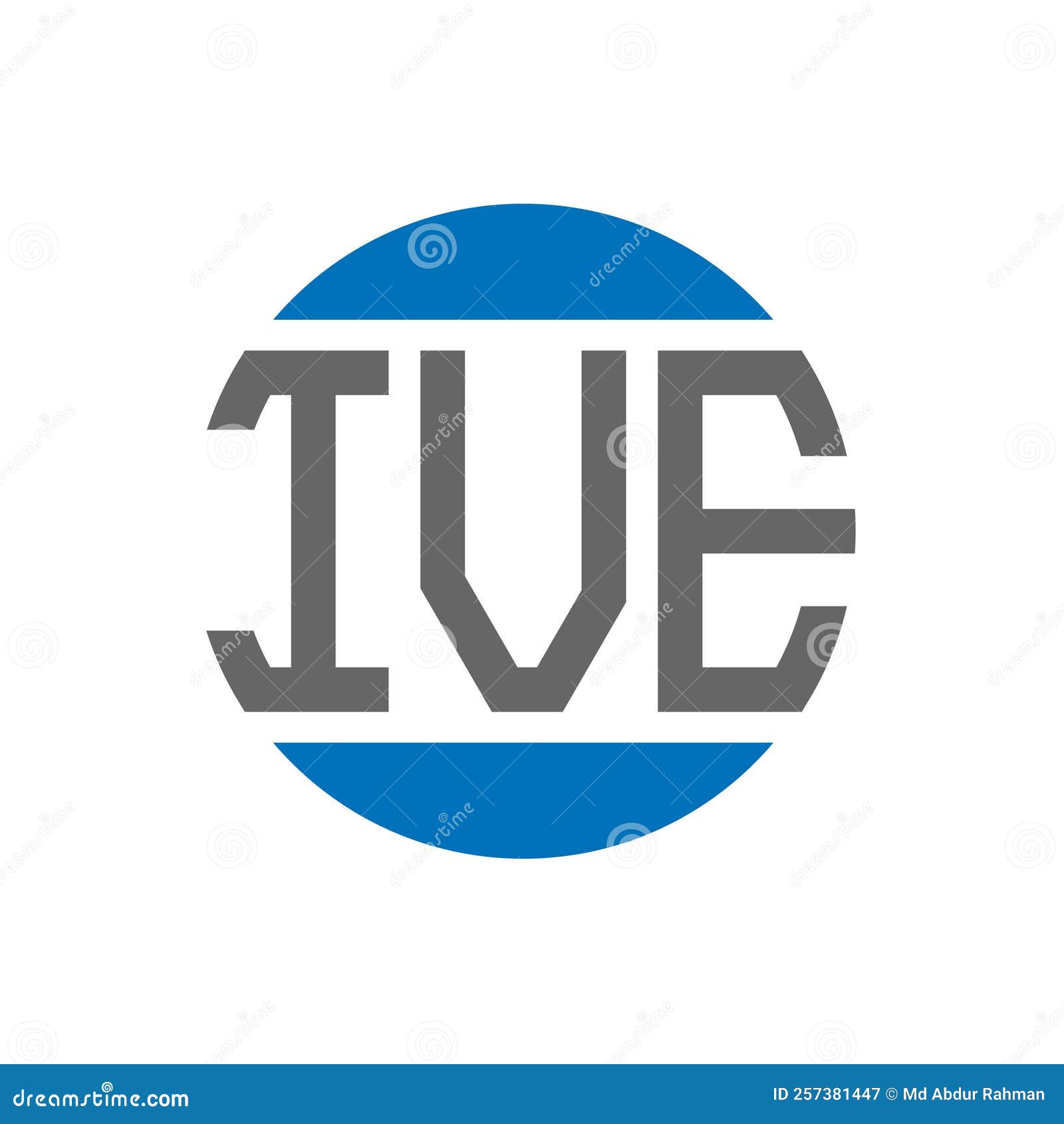 IVE Letter Logo Design on White Background. IVE Creative Initials ...