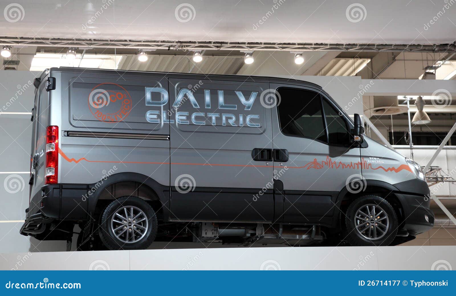 Iveco daily Electric Van editorial photography. Image of automobile ...