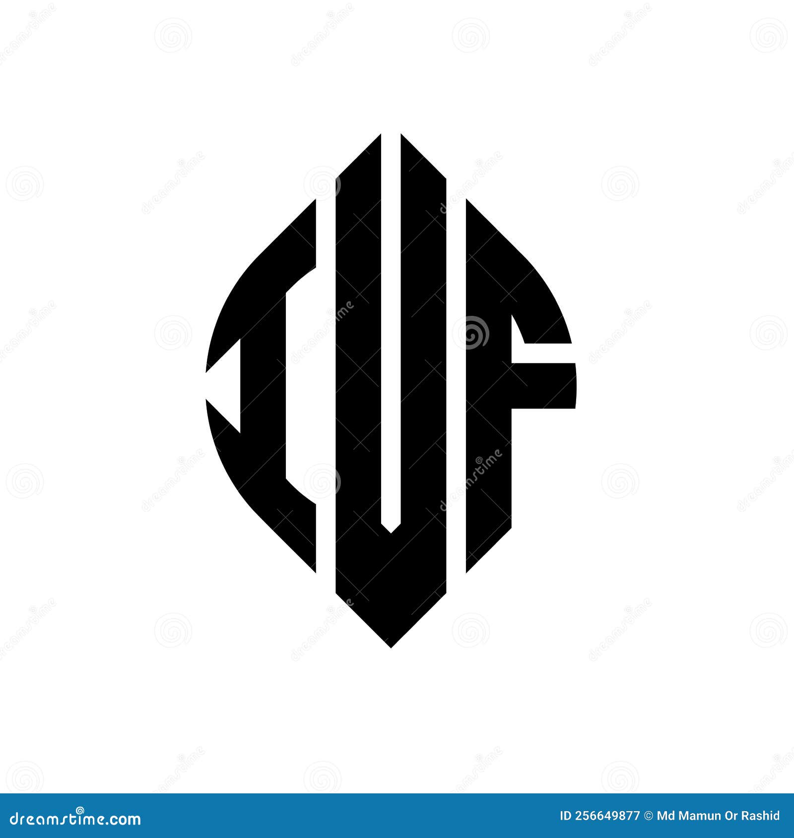 IVF Circle Letter Logo Design with Circle and Ellipse Shape. IVF ...