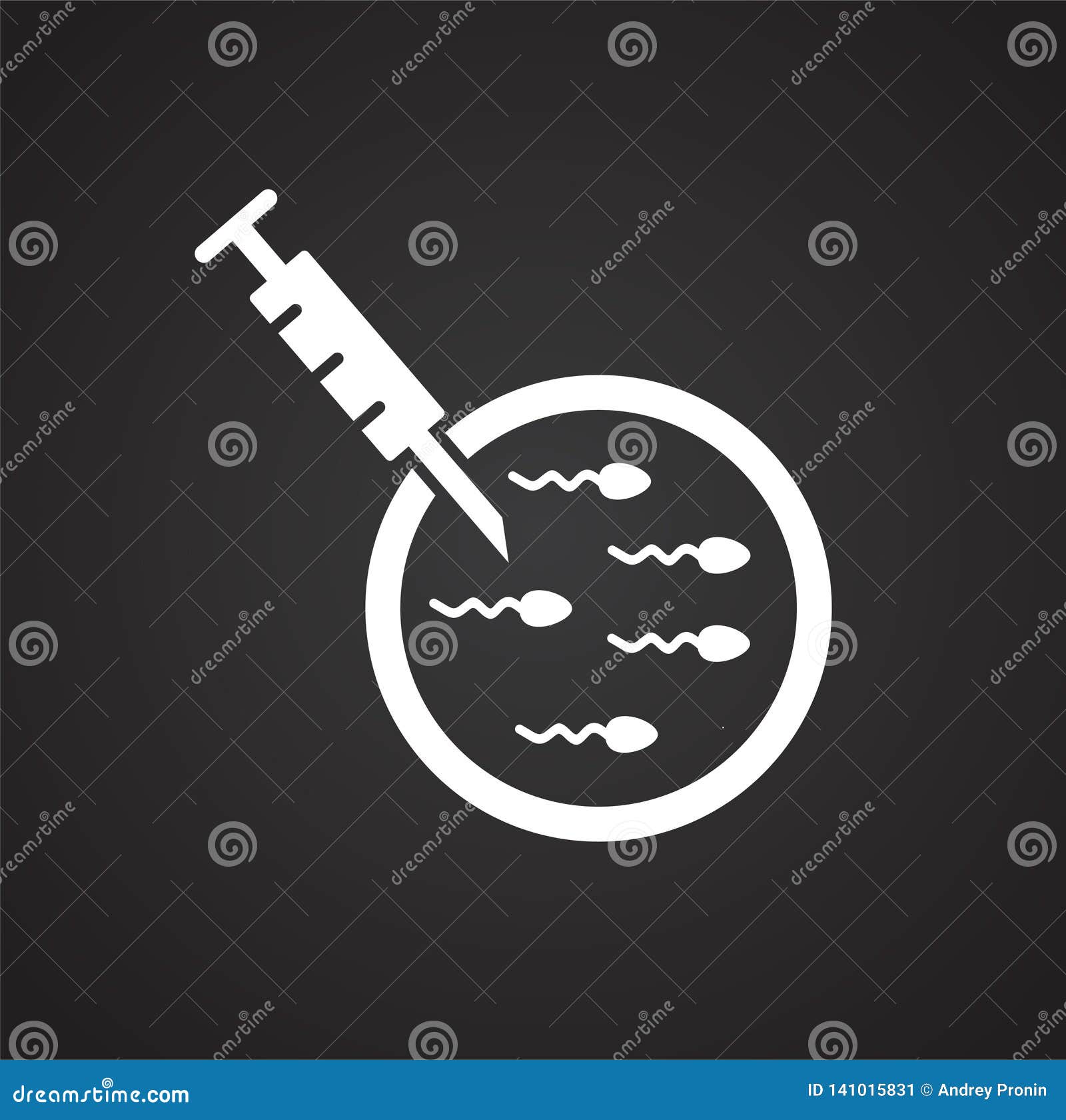 IVF Icon on Background for Graphic and Web Design. Simple Vector Sign ...