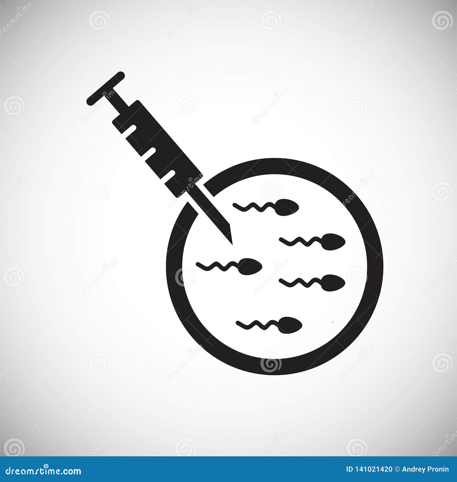 IVF Icon on Background for Graphic and Web Design. Simple Vector Sign ...