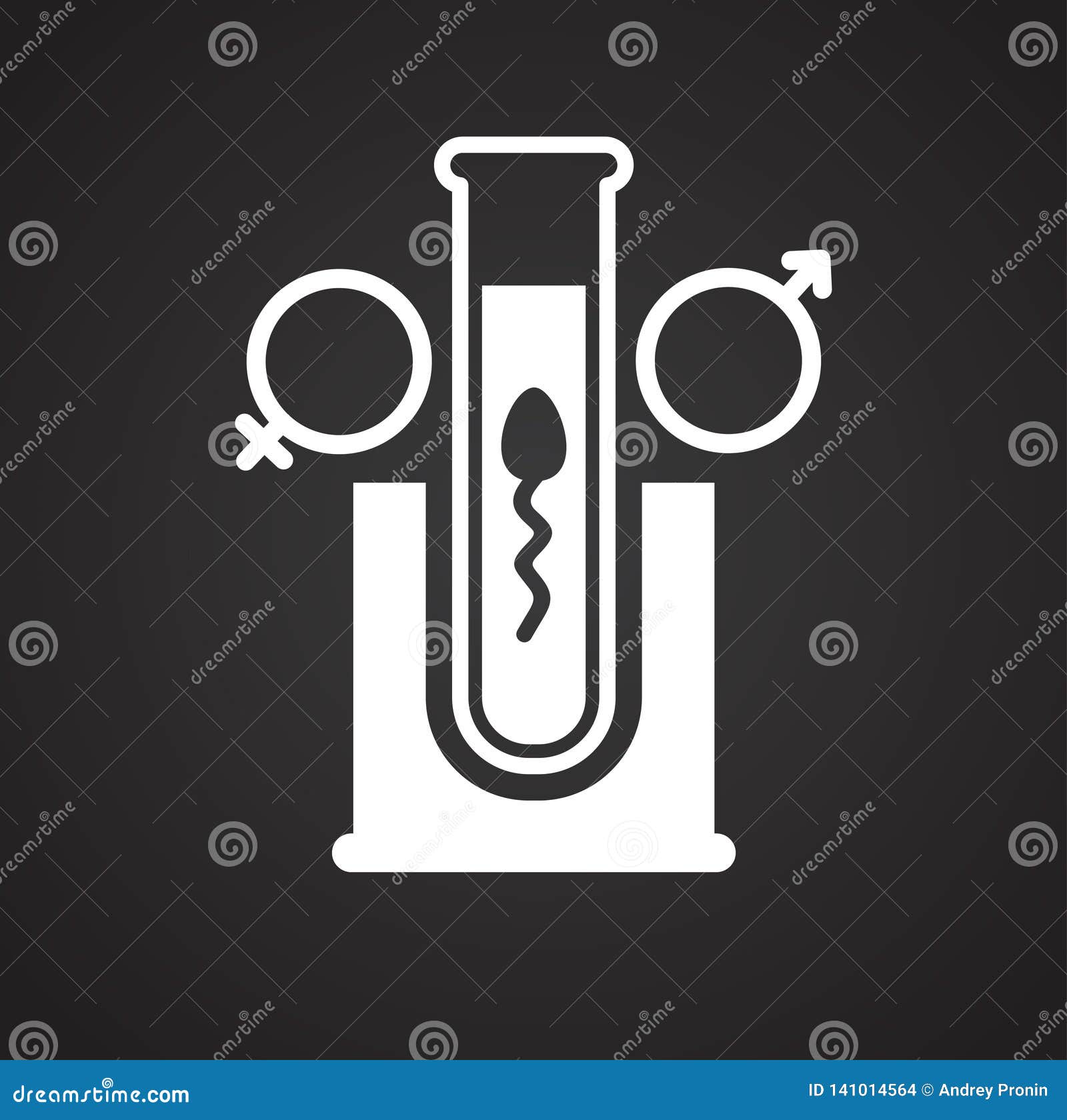 IVF Icon on Background for Graphic and Web Design. Simple Vector Sign ...