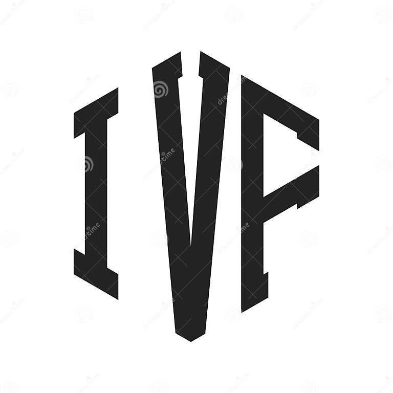 IVF Logo Design. Initial Letter IVF Monogram Logo Using Hexagon Shape ...