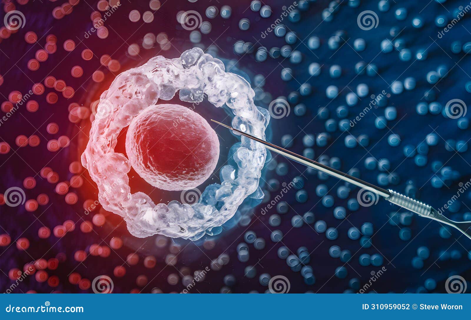 IVF Process for Artificial Reproduction Stock Illustration ...