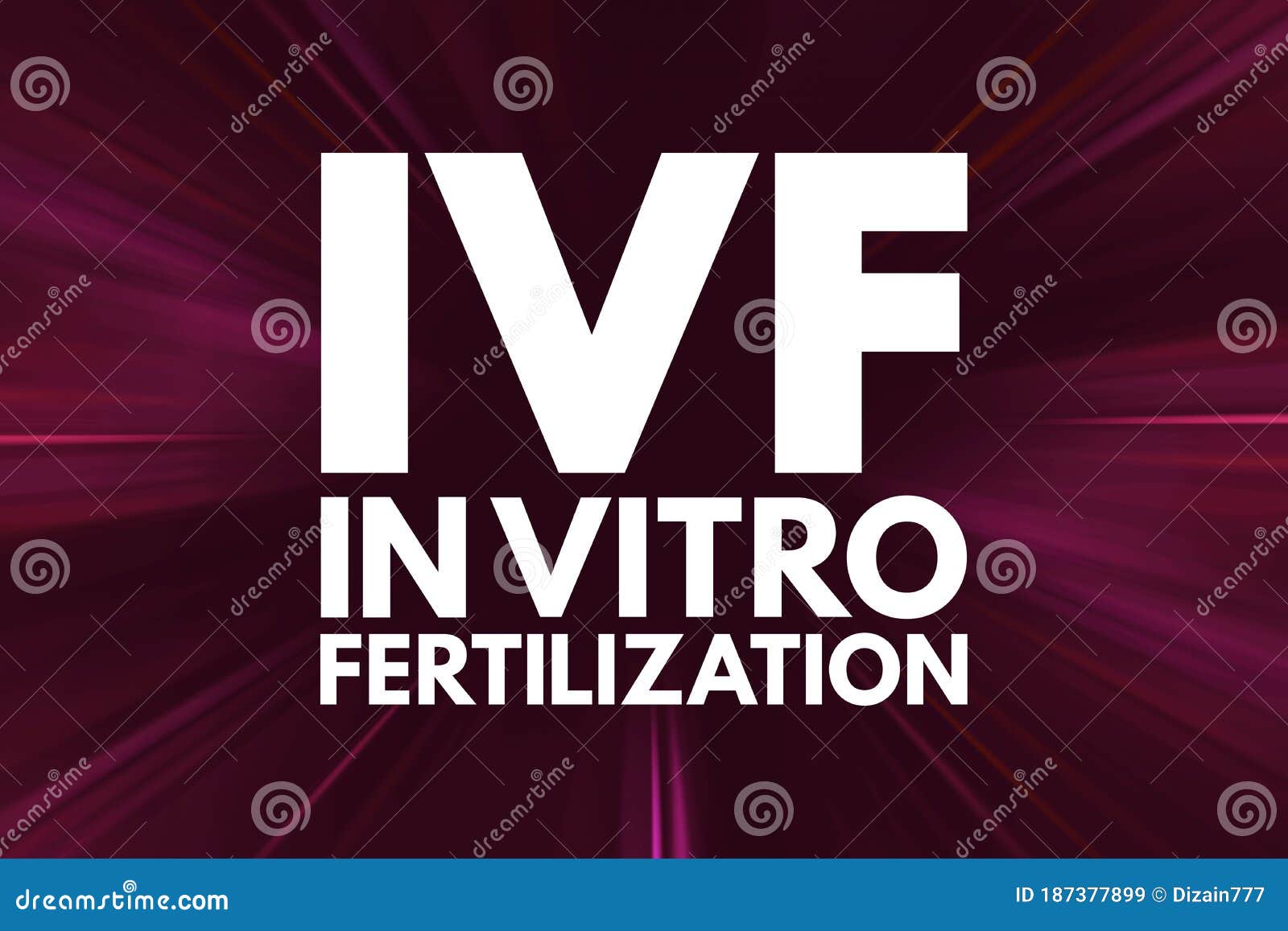 IVF - in Vitro Fertilization Acronym, Medical Concept Background Stock ...