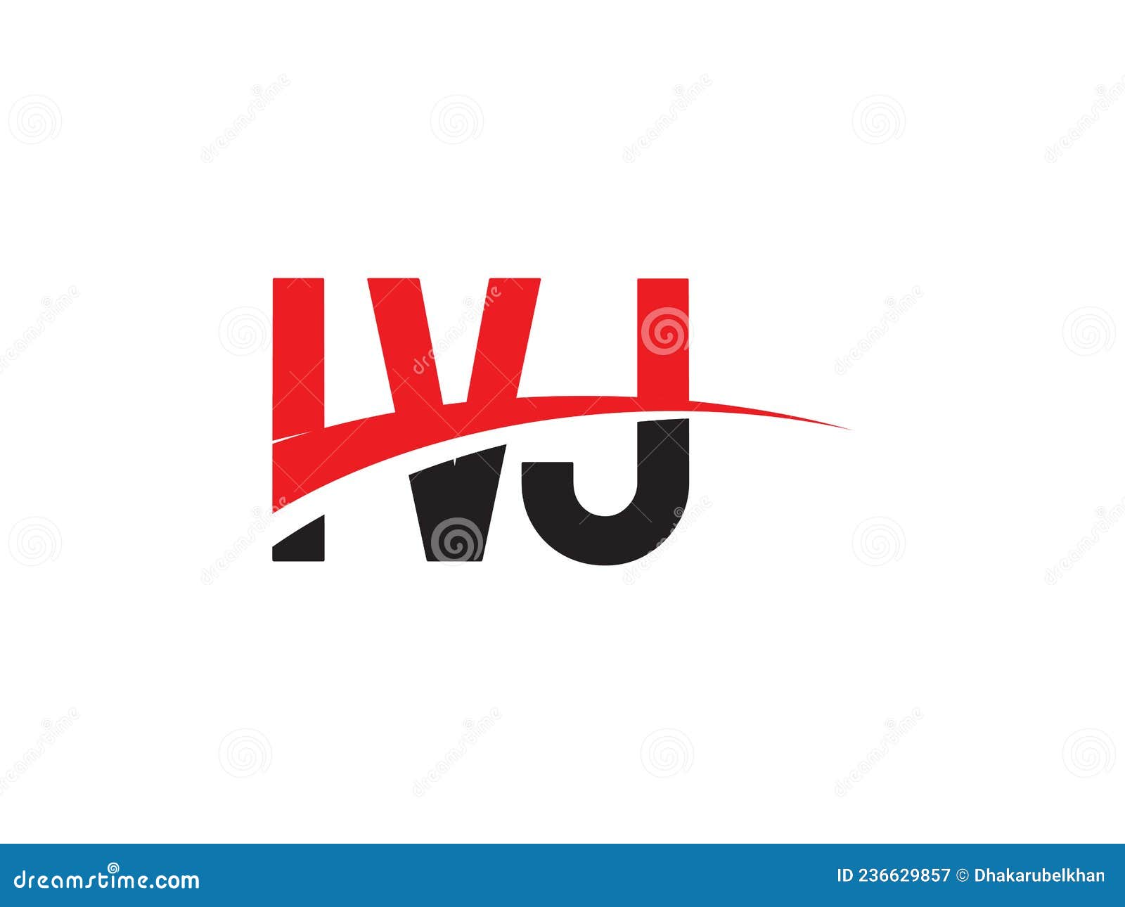 IVJ Letter Initial Logo Design Vector Illustration Stock Vector ...