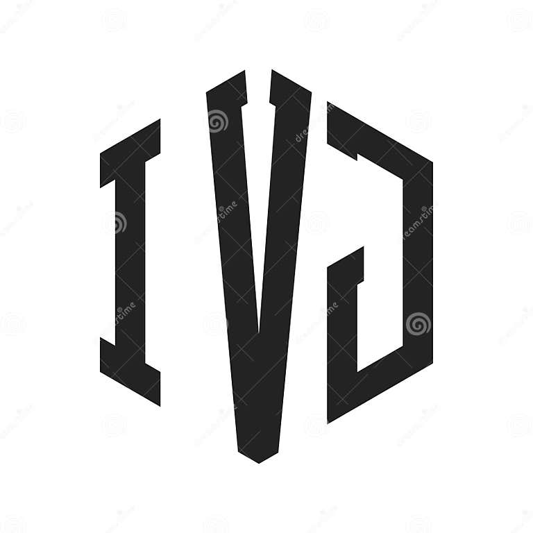 IVJ Logo Design. Initial Letter IVJ Monogram Logo Using Hexagon Shape ...