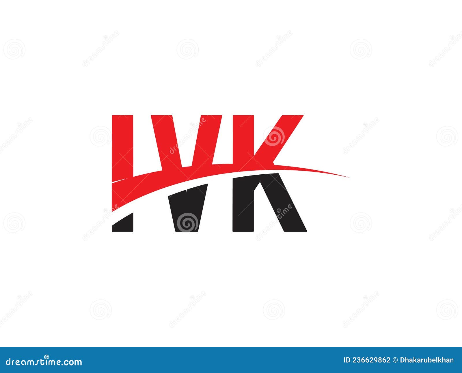 IVK Letter Initial Logo Design Vector Illustration Stock Vector ...