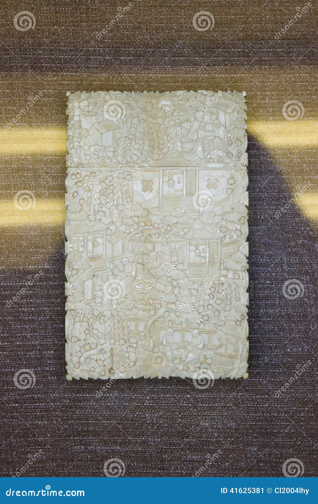 Ivory Calling Card Case stock image. Image of scenes - 41625381