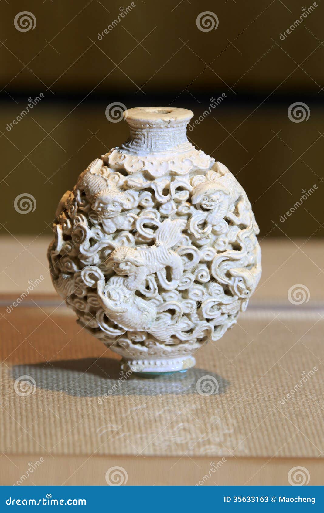 Ivory Dog and Cloud Snuff Bottle Stock Image - Image of domestic, ivory ...