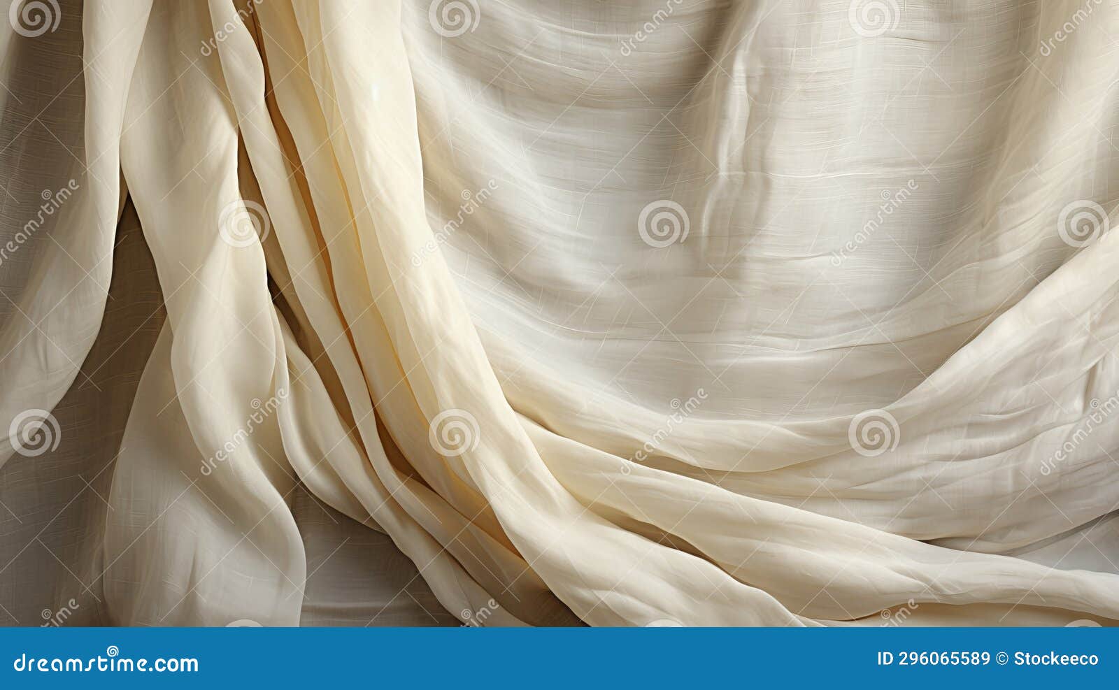 Ivory Drapery: a Soft Focus Romanticism in Linen Texture Stock ...