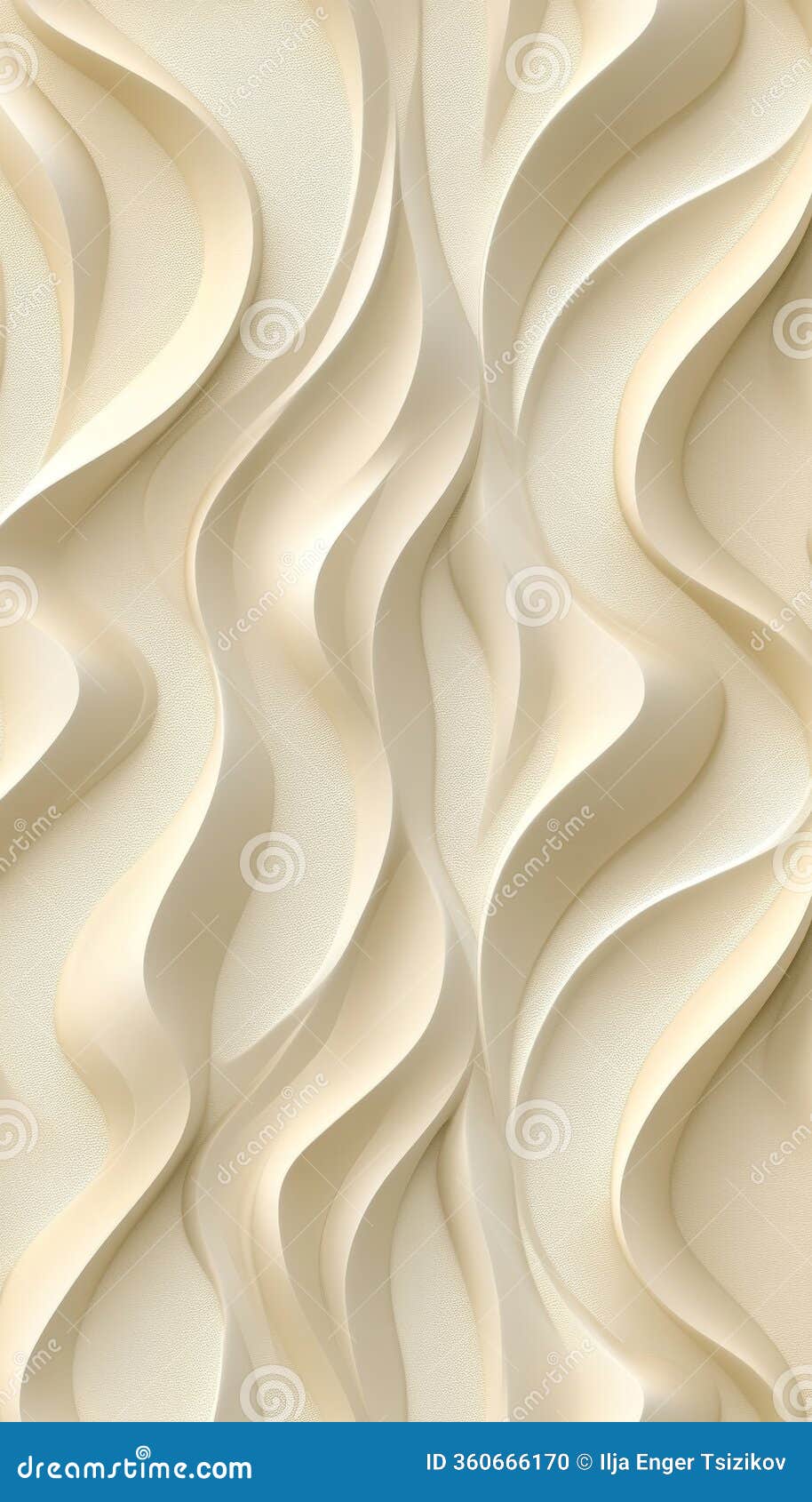 Ivory Dreams Elegant 3D Wave Texture, a Seamless Pattern for Minimalist ...