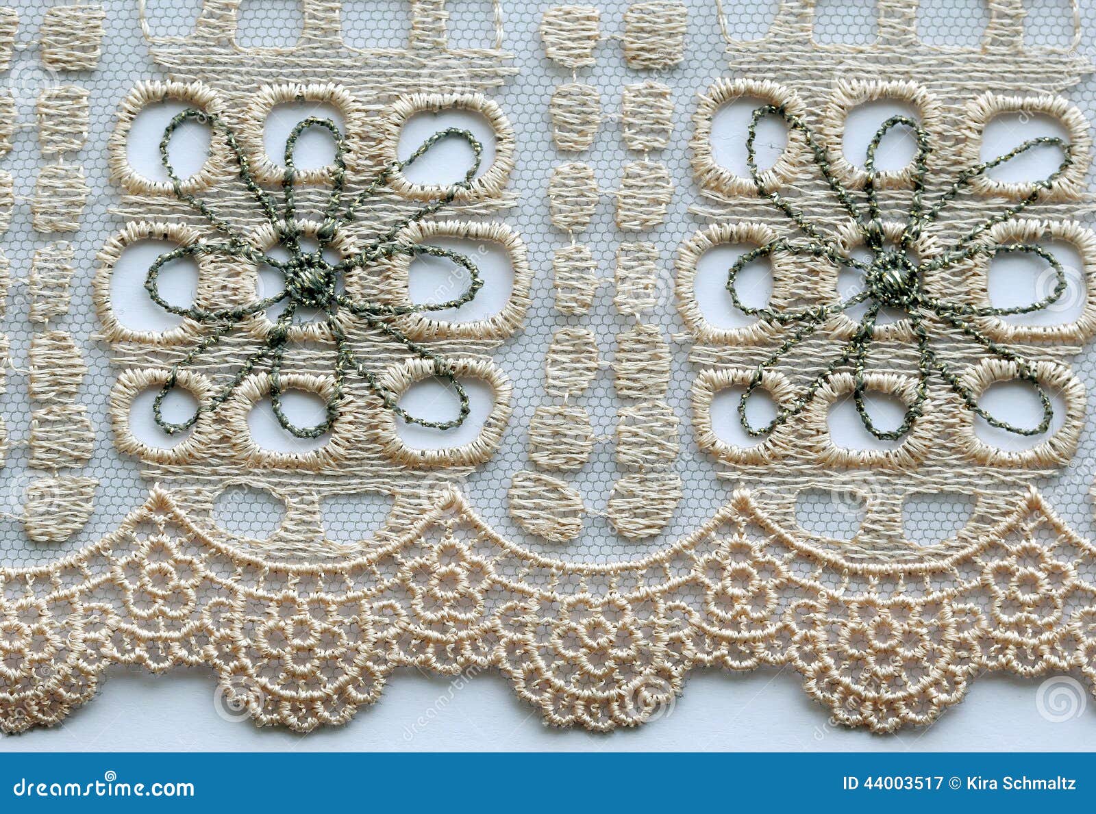 Ivory Flowers Lace Material Texture Macro Shot Stock Image - Image of ...