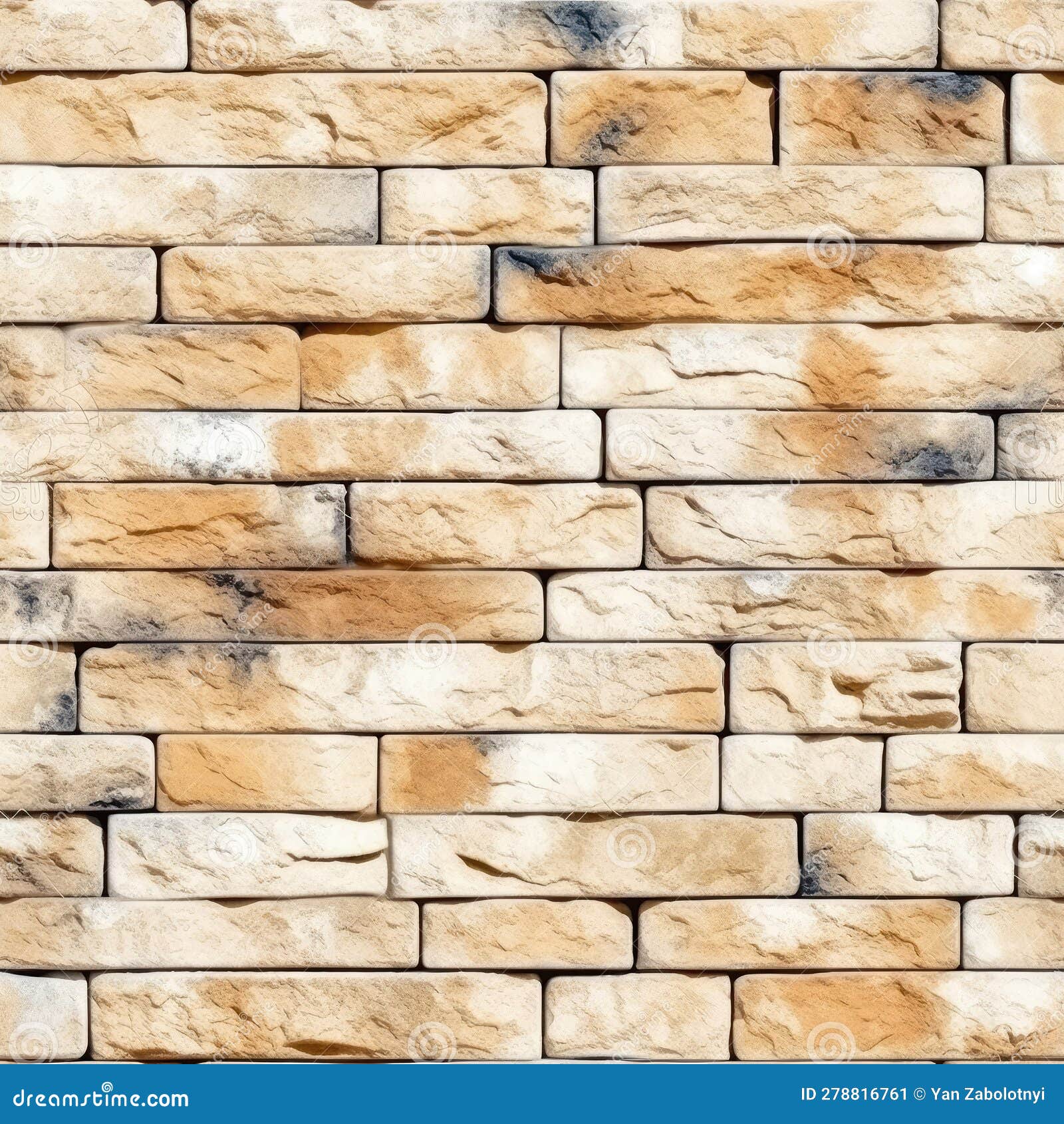 Ivory Luminescence Beautiful Brick Wall Texture Tile Seamless ...