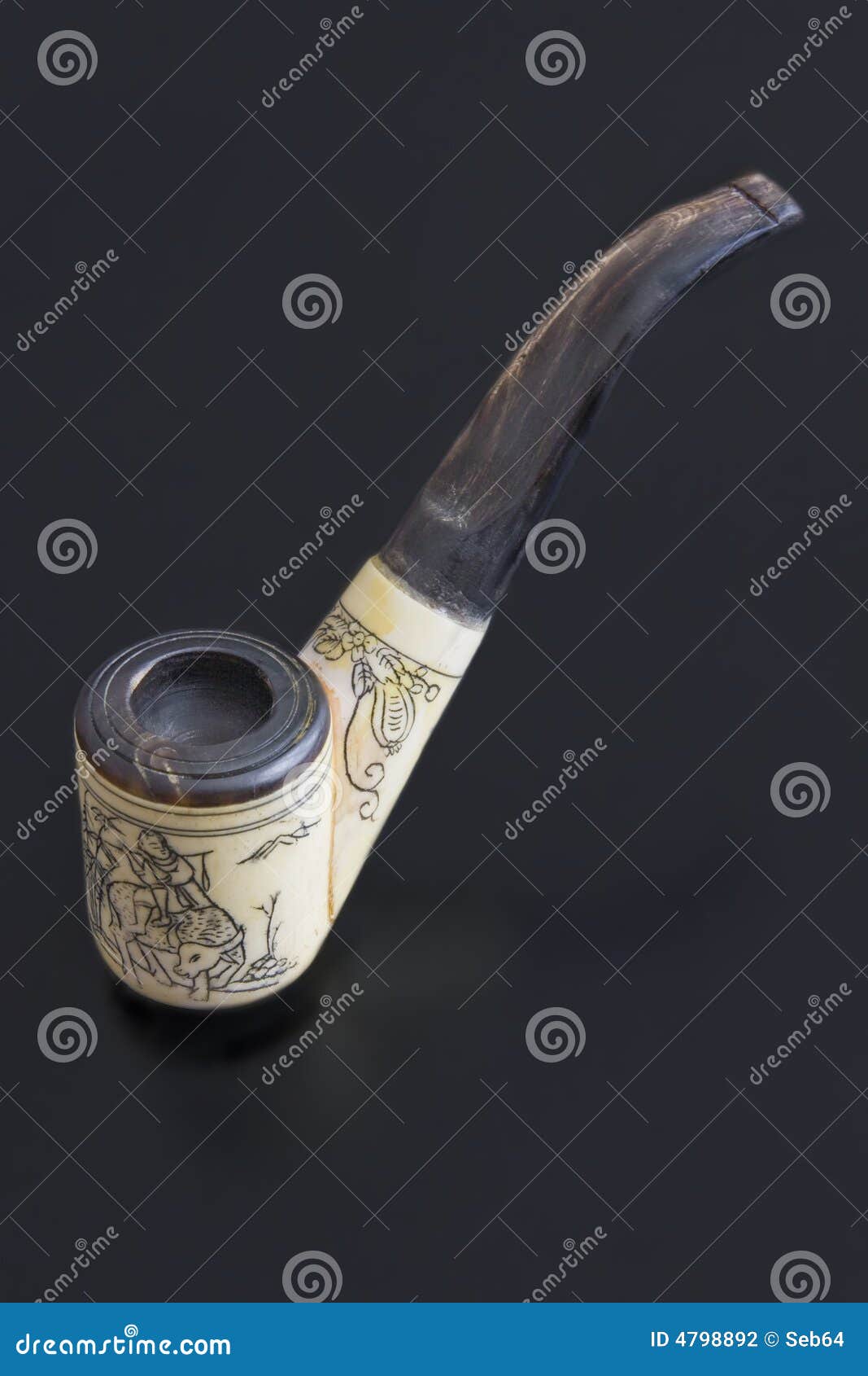 Ivory pipe stock photo. Image of east, buffalo, wood, brown - 4798892