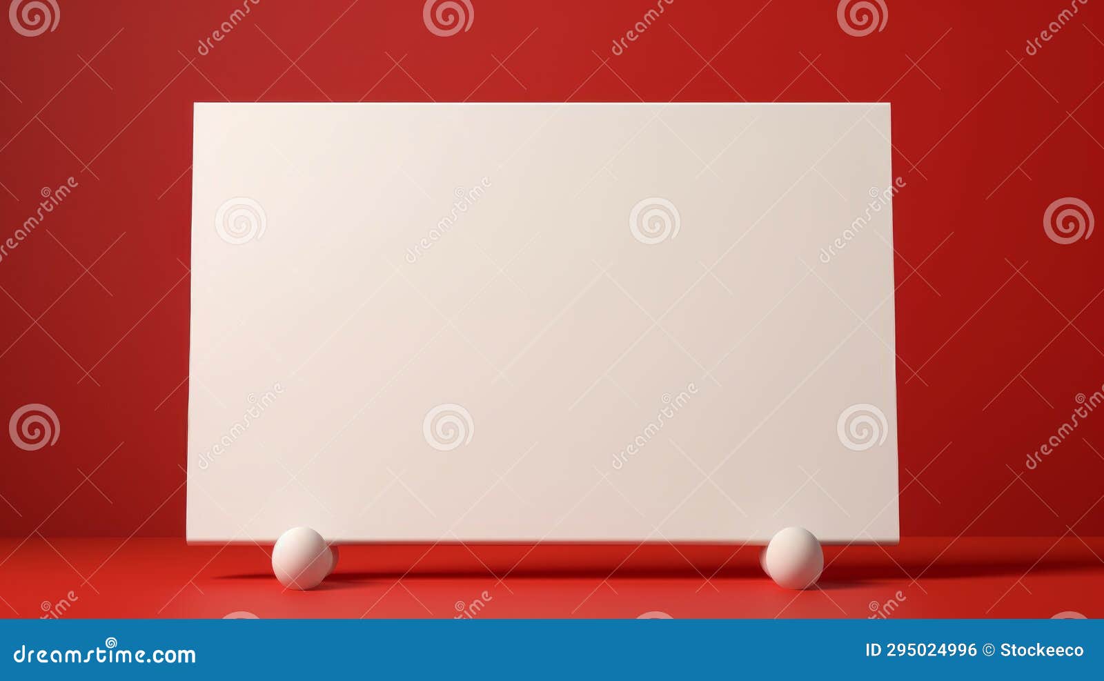 Ivory Polyester Sign Mockup On Maroon Background Royalty-Free Stock ...