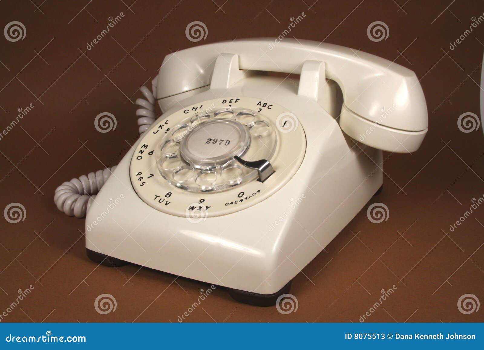 Ivory Rotary Phone stock image. Image of phone, sixties - 8075513
