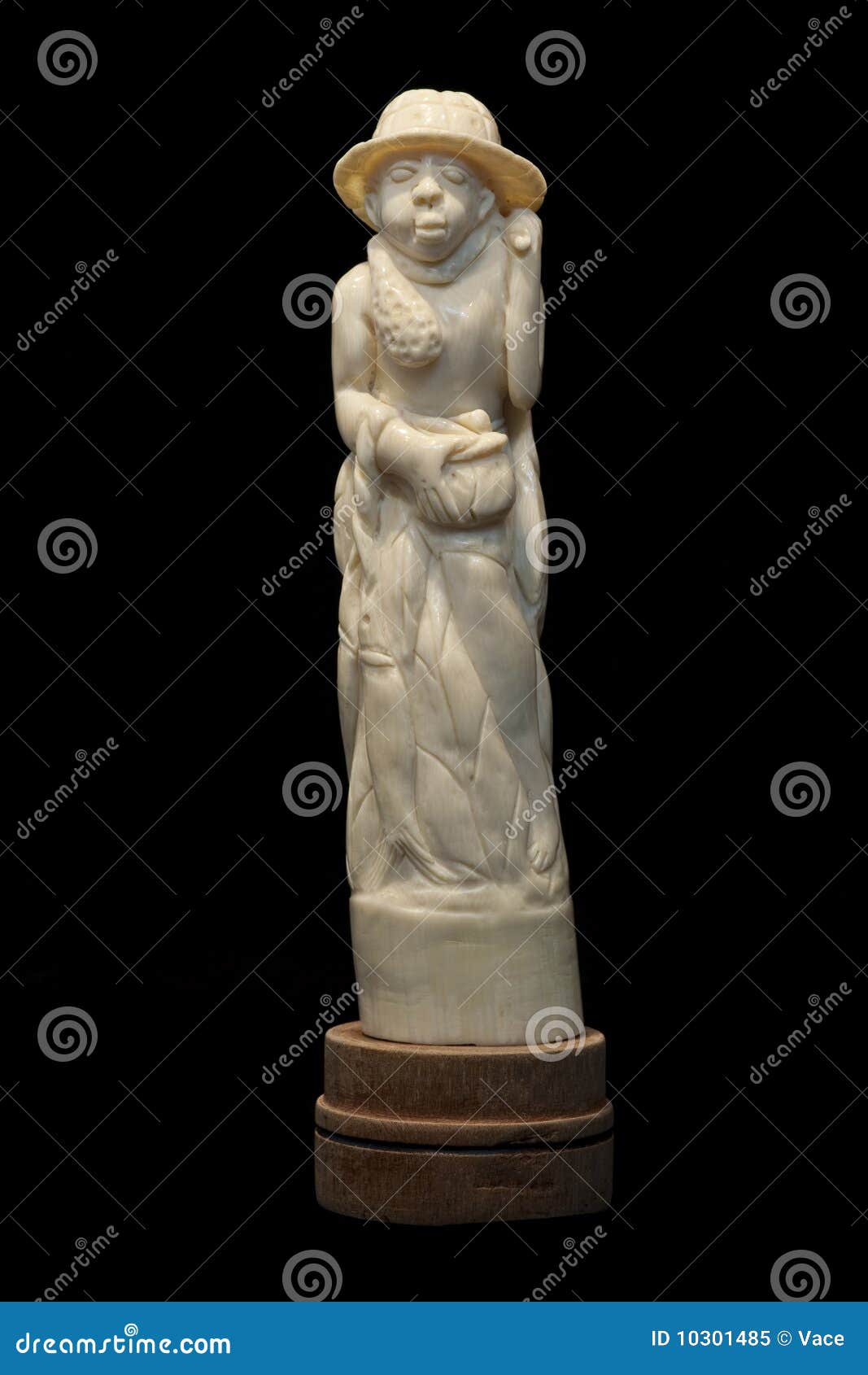 Ivory statue from Kongo stock image. Image of african - 10301485