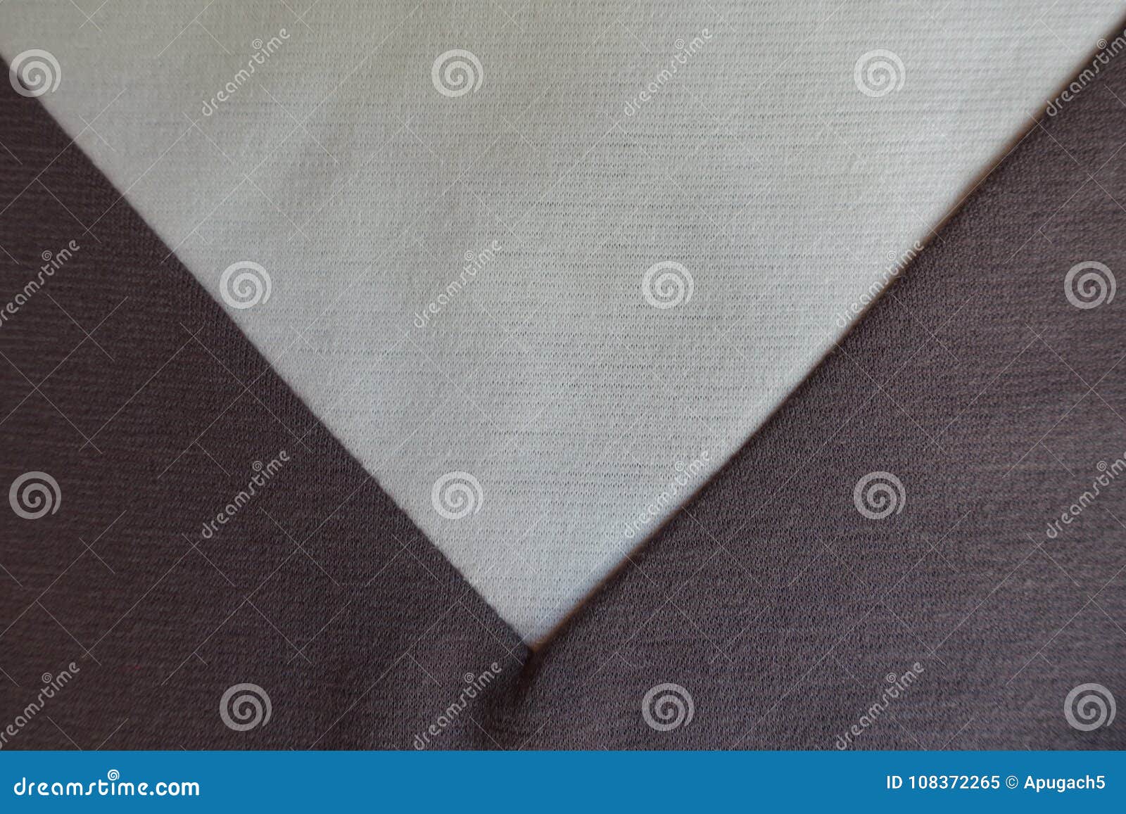 Ivory Gusset Sewn To Brown Fabric Stock Image - Image of ivory, sewn ...