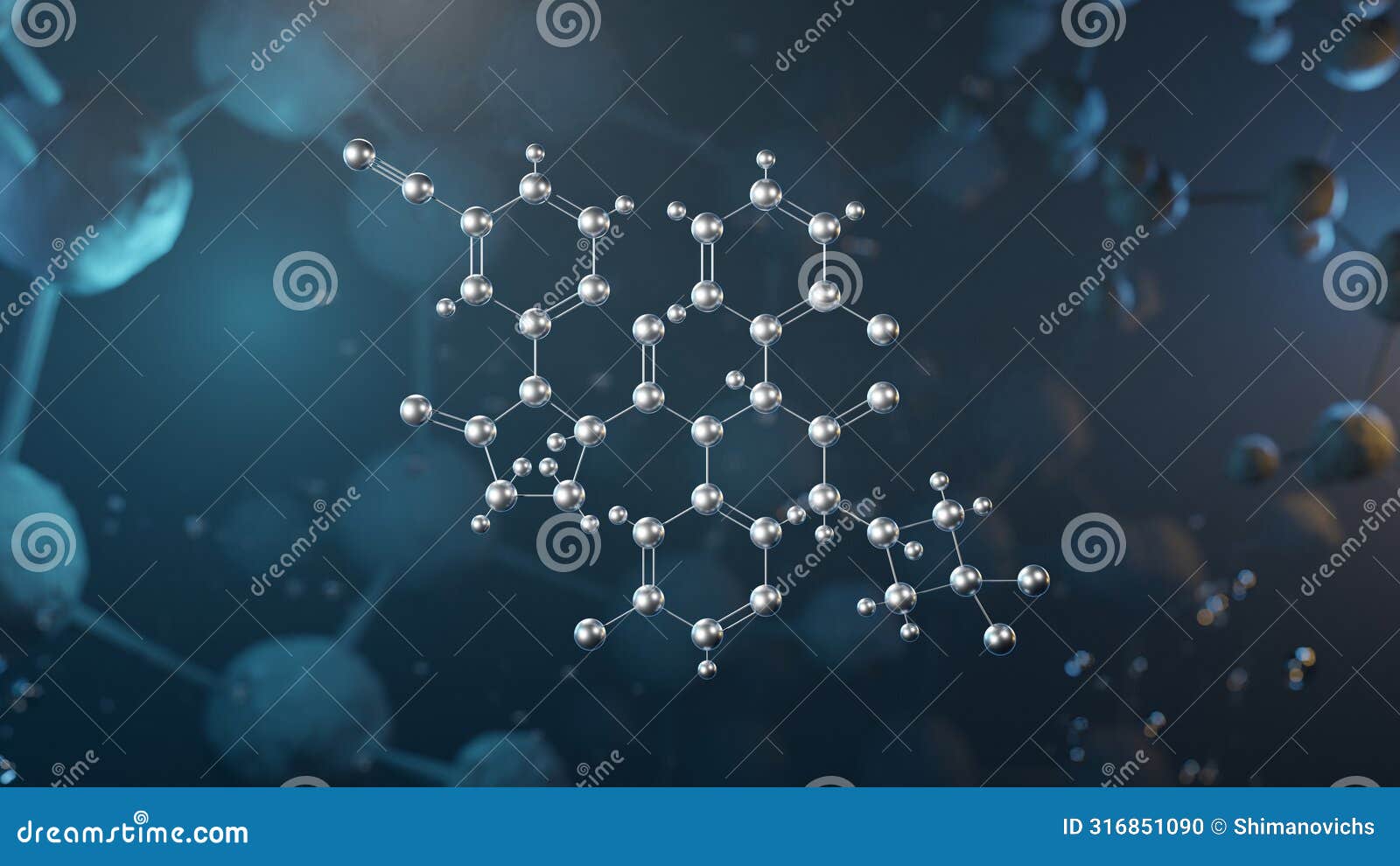 Ivosidenib Molecular Structure, 3d Model Molecule, Anti-cancer ...