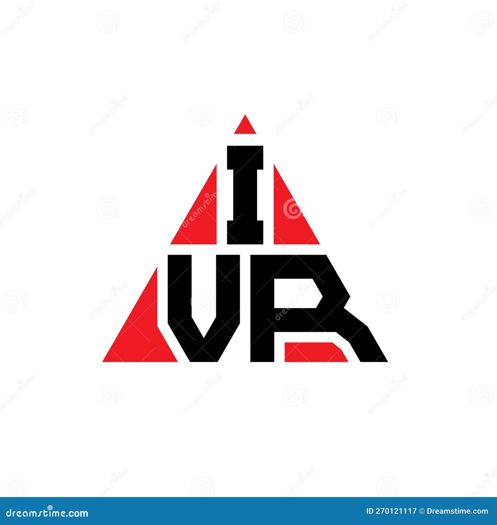 IVR Triangle Letter Logo Design With Triangle Shape. IVR Triangle Logo ...