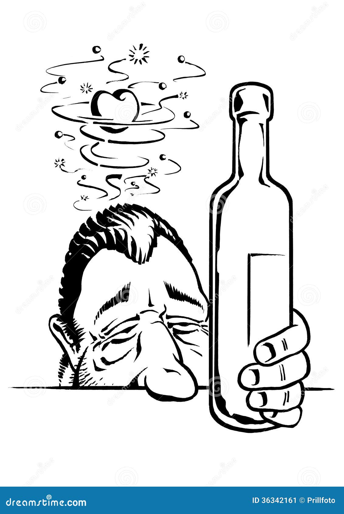 Ivre illustration stock. Illustration du consommation - 36342161