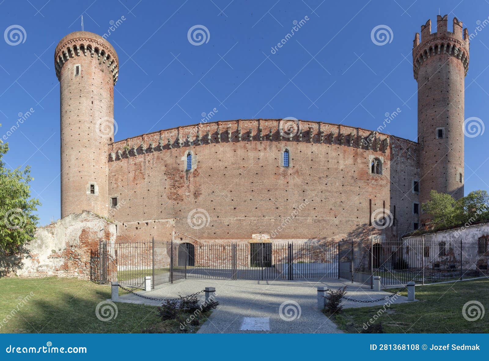 Ivrea - the Castle Castello Di Ivrea Stock Photo - Image of fortress ...