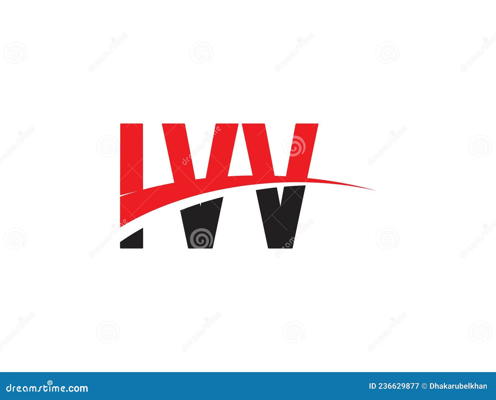 IVV Letter Initial Logo Design Vector Illustration Stock Vector ...