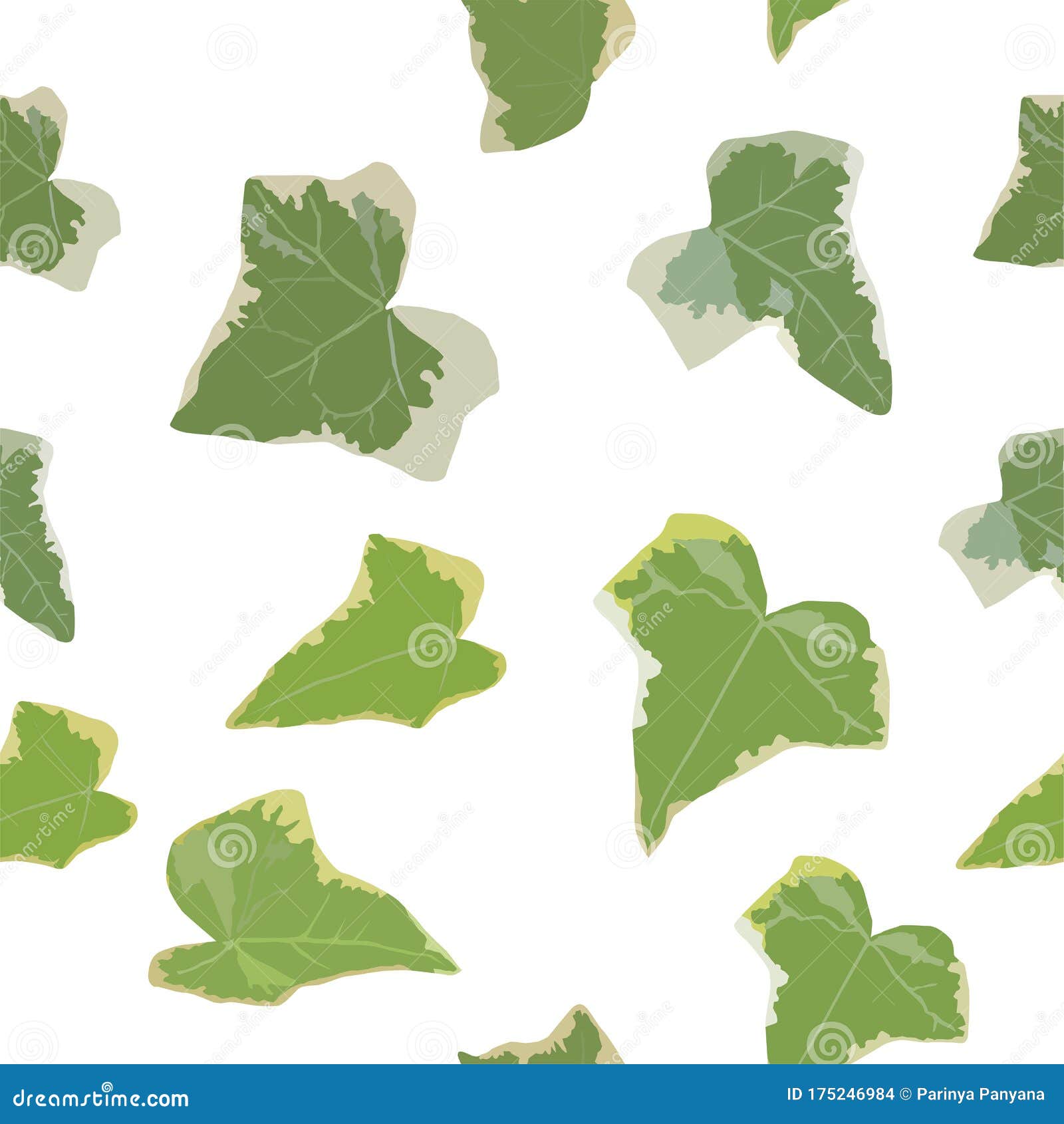 Ivy Leaf seamless stock illustration. Illustration of seamless - 175246984
