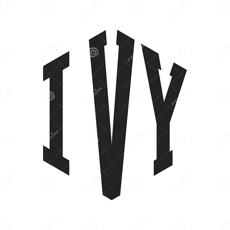 IVY Logo Design. Initial Letter IVY Monogram Logo Using Hexagon Shape ...