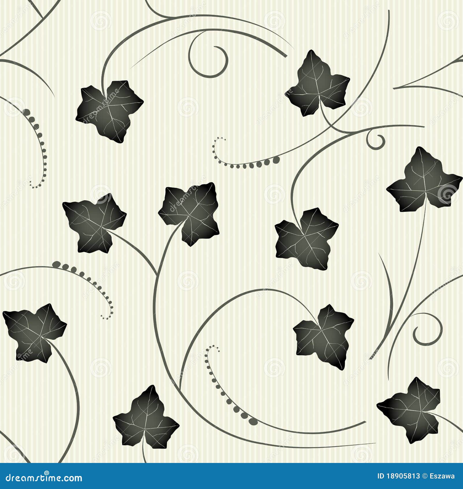 Ivy - seamless pattern stock vector. Illustration of design - 18905813