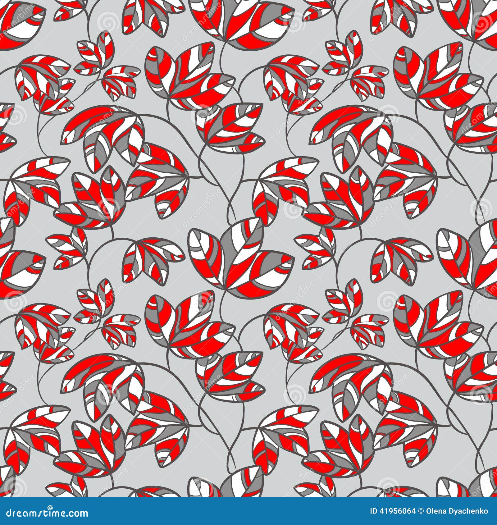 Ivy seamless pattern stock vector. Illustration of foliage - 41956064