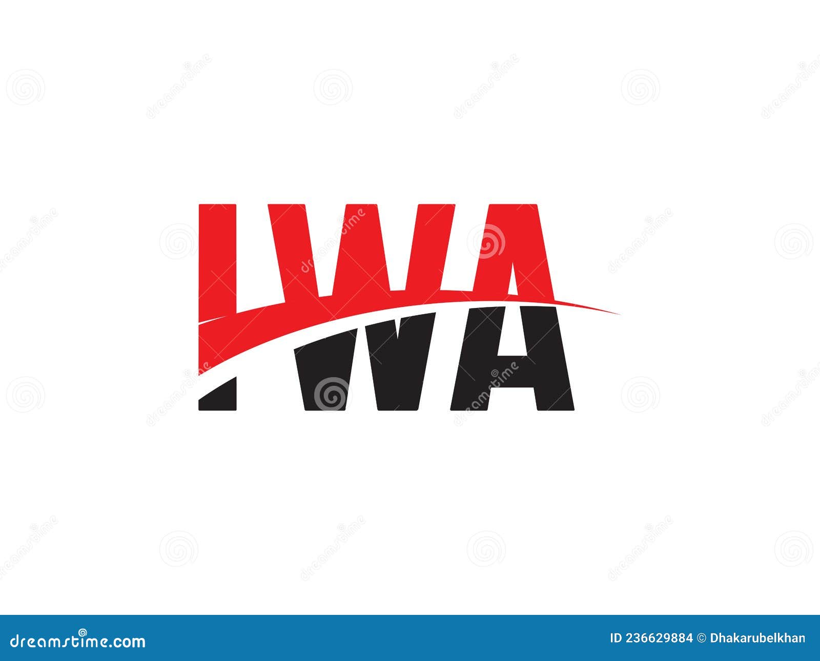 IWA Letter Initial Logo Design Vector Illustration Stock Vector ...