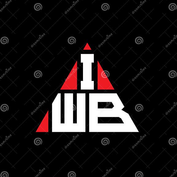 IWB Triangle Letter Logo Design with Triangle Shape. IWB Triangle Logo ...