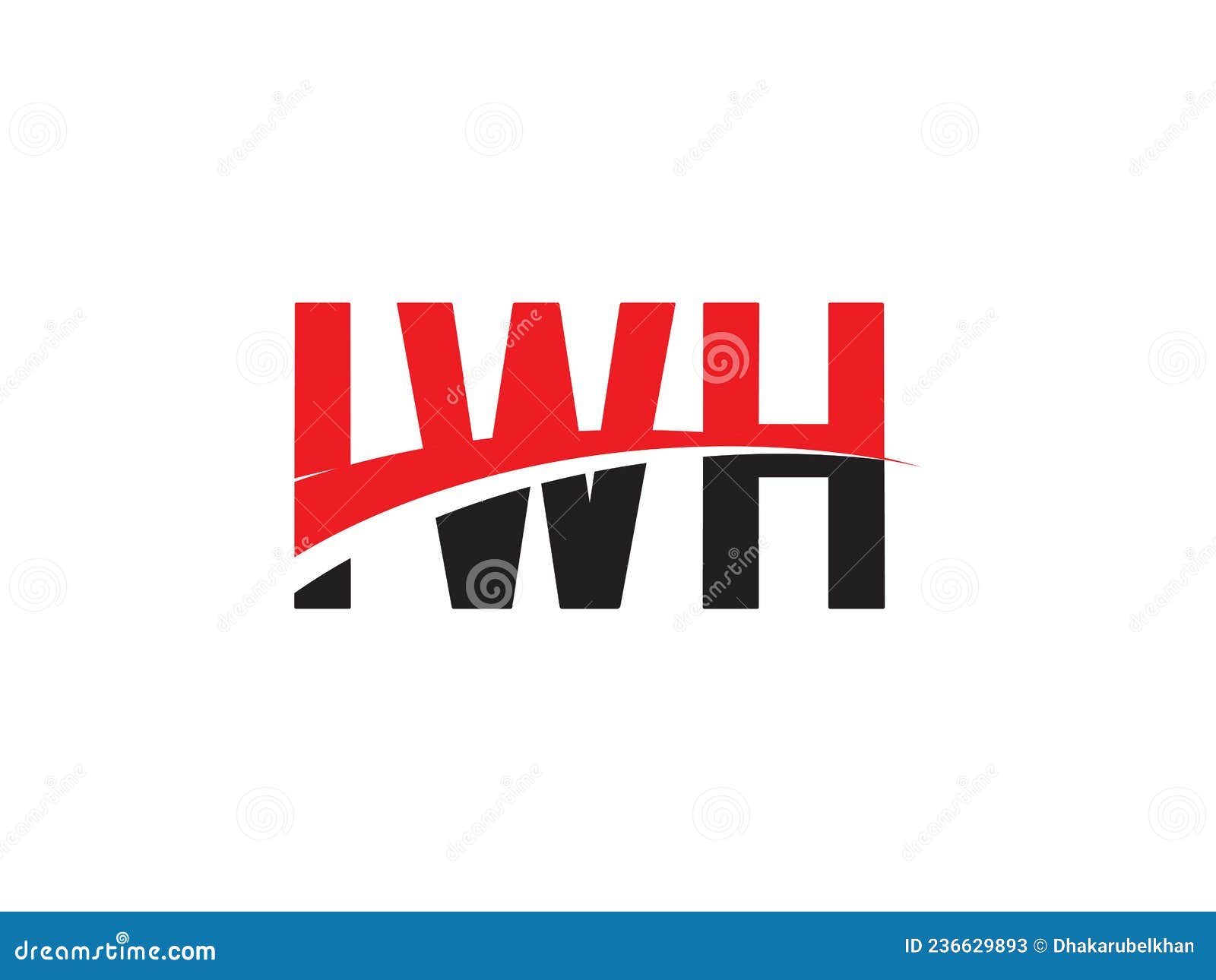 IWH Letter Initial Logo Design Vector Illustration Stock Vector ...