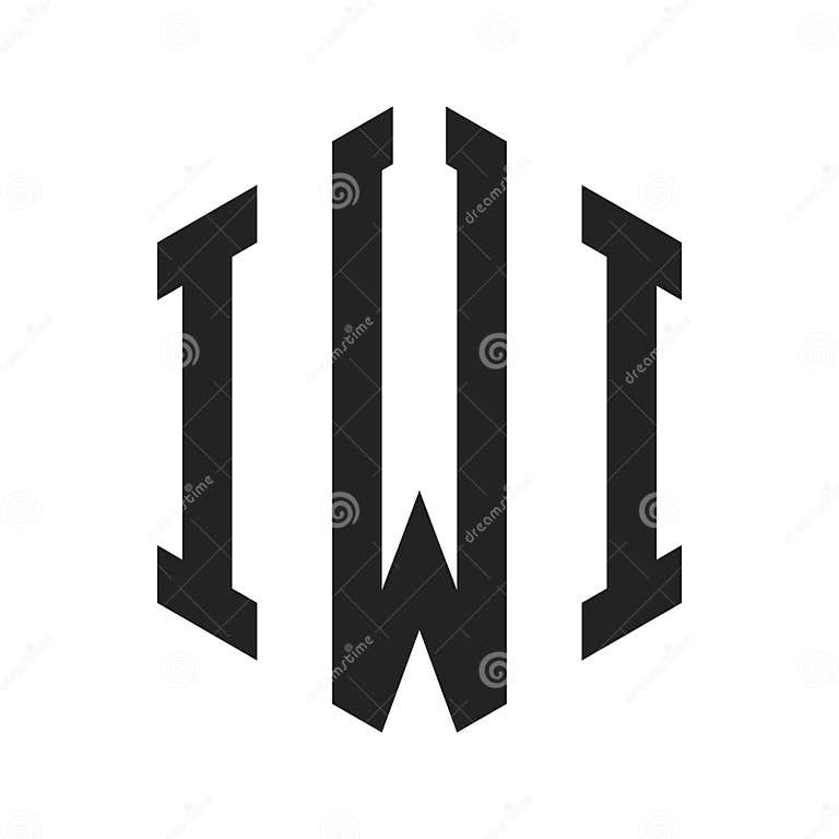 IWI Logo Design. Initial Letter IWI Monogram Logo Using Hexagon Shape ...