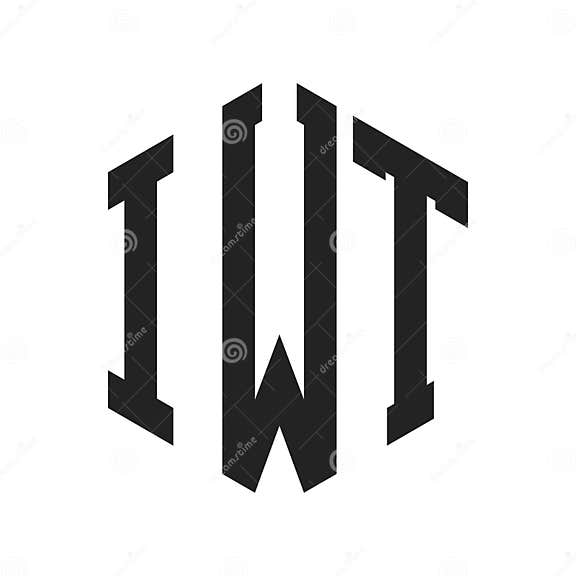 IWT Logo Design. Initial Letter IWT Monogram Logo Using Hexagon Shape ...