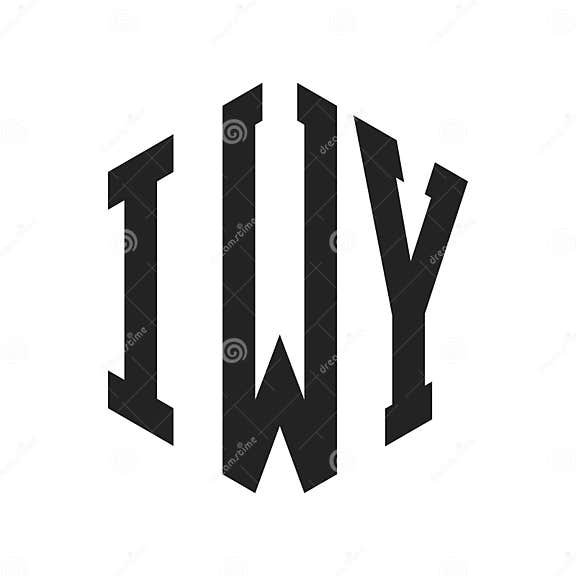 IWY Logo Design. Initial Letter IWY Monogram Logo Using Hexagon Shape ...