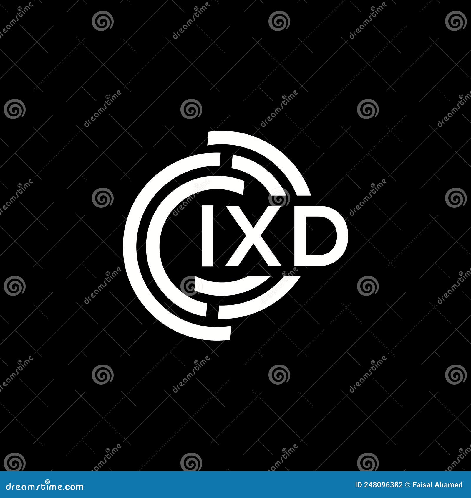 IXD Letter Logo Design. IXD Monogram Initials Letter Logo Concept Stock ...