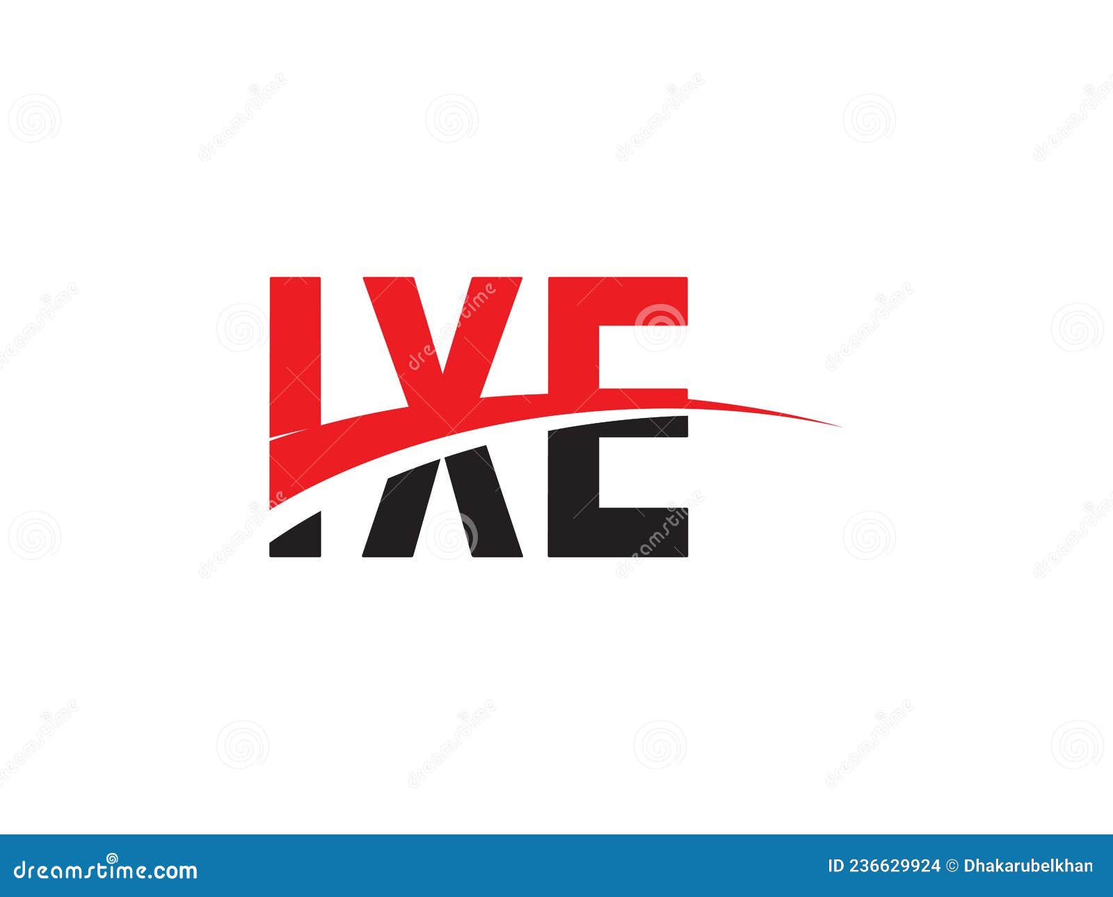 IXE Letter Initial Logo Design Vector Illustration Stock Vector ...