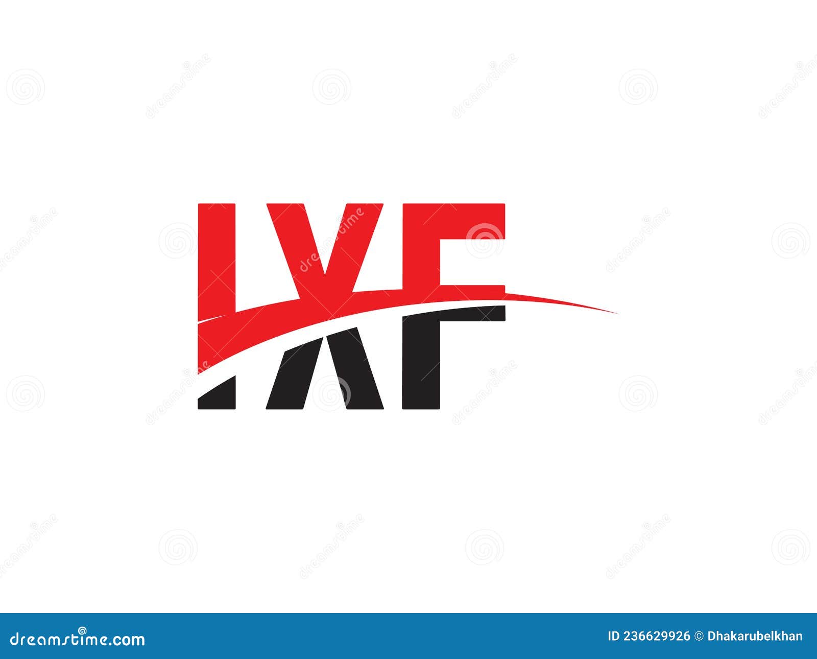 IXF Letter Initial Logo Design Vector Illustration Stock Vector ...
