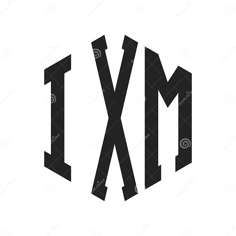 IXM Logo Design. Initial Letter IXM Monogram Logo Using Hexagon Shape ...