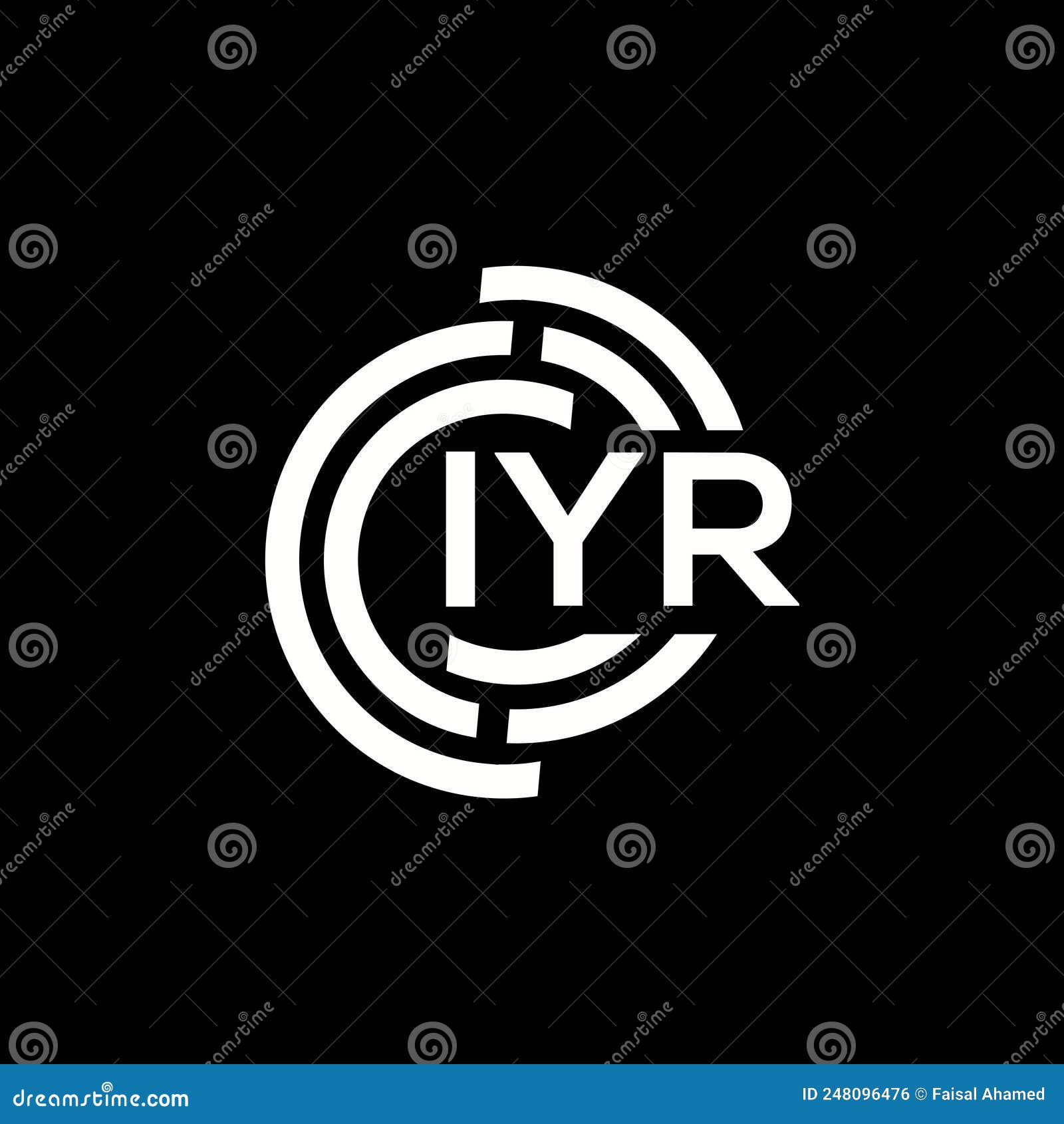 IYR Letter Logo Design. IYR Monogram Initials Letter Logo Concept Stock ...